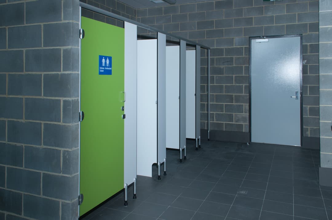 Toilet Cubicle Partitions | Podium - Bathroom Solutions Perth